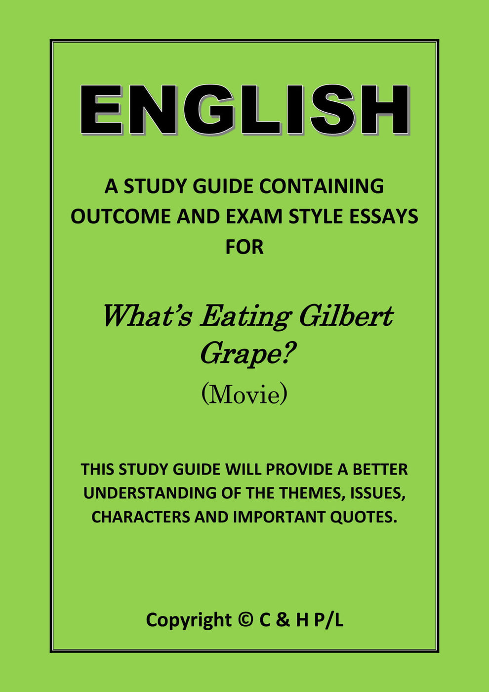 WHAT'S EATING GILBERT GRAPE (SSRC) – Student Success Resource Centre